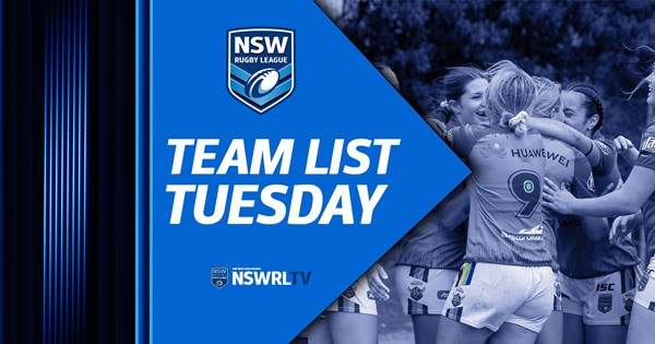 Team List Tuesday | Major Comps Rd 13 | NSWRL