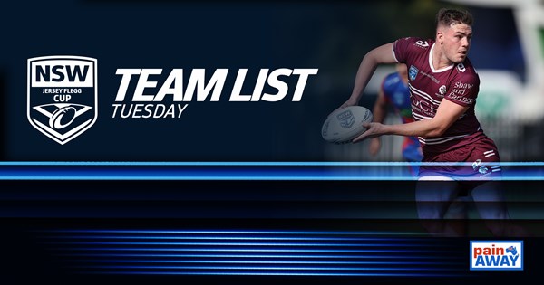 Team List Tuesday | Jersey Flegg Cup - Round 15 | NSWRL