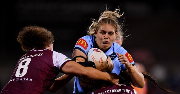 Caitlan Johnston named Players' Player for NSW Sky Blues | NSWRL