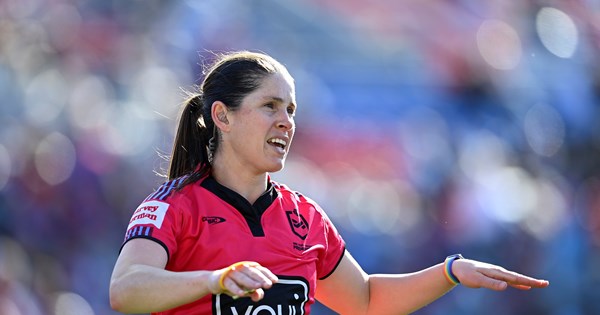 NSWRL referee and coach Kasey Badger becomes part of NRL history in ...